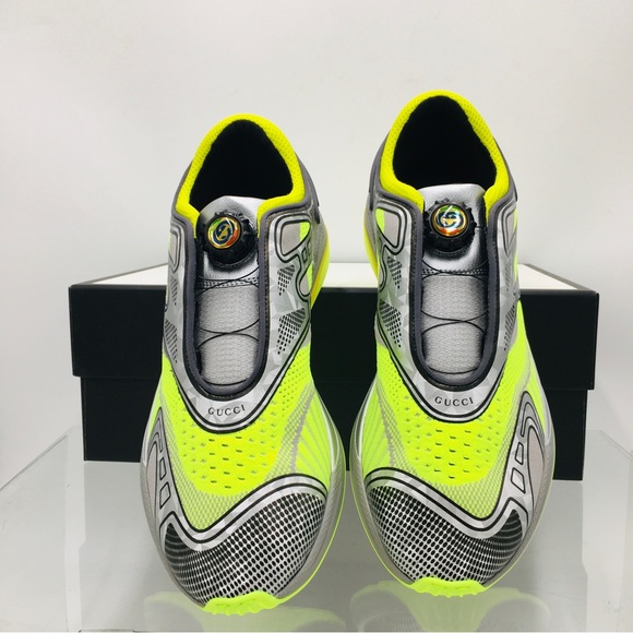 Gucci | Shoes | Gucci Ultrapace R Sneakers Yellow Grey 6239 | Poshmark